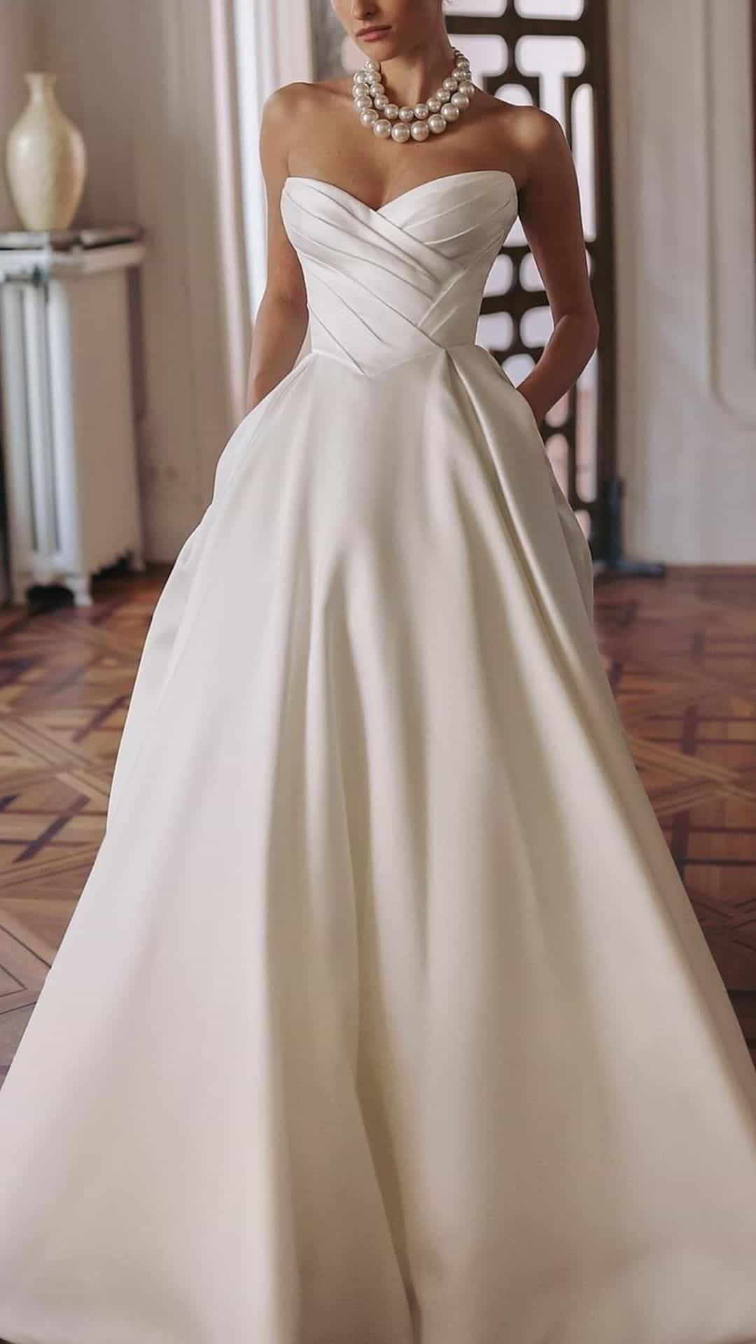 58 Stunning Basque Waist Wedding Dress Ideas: Corset Bodice Designs for ...