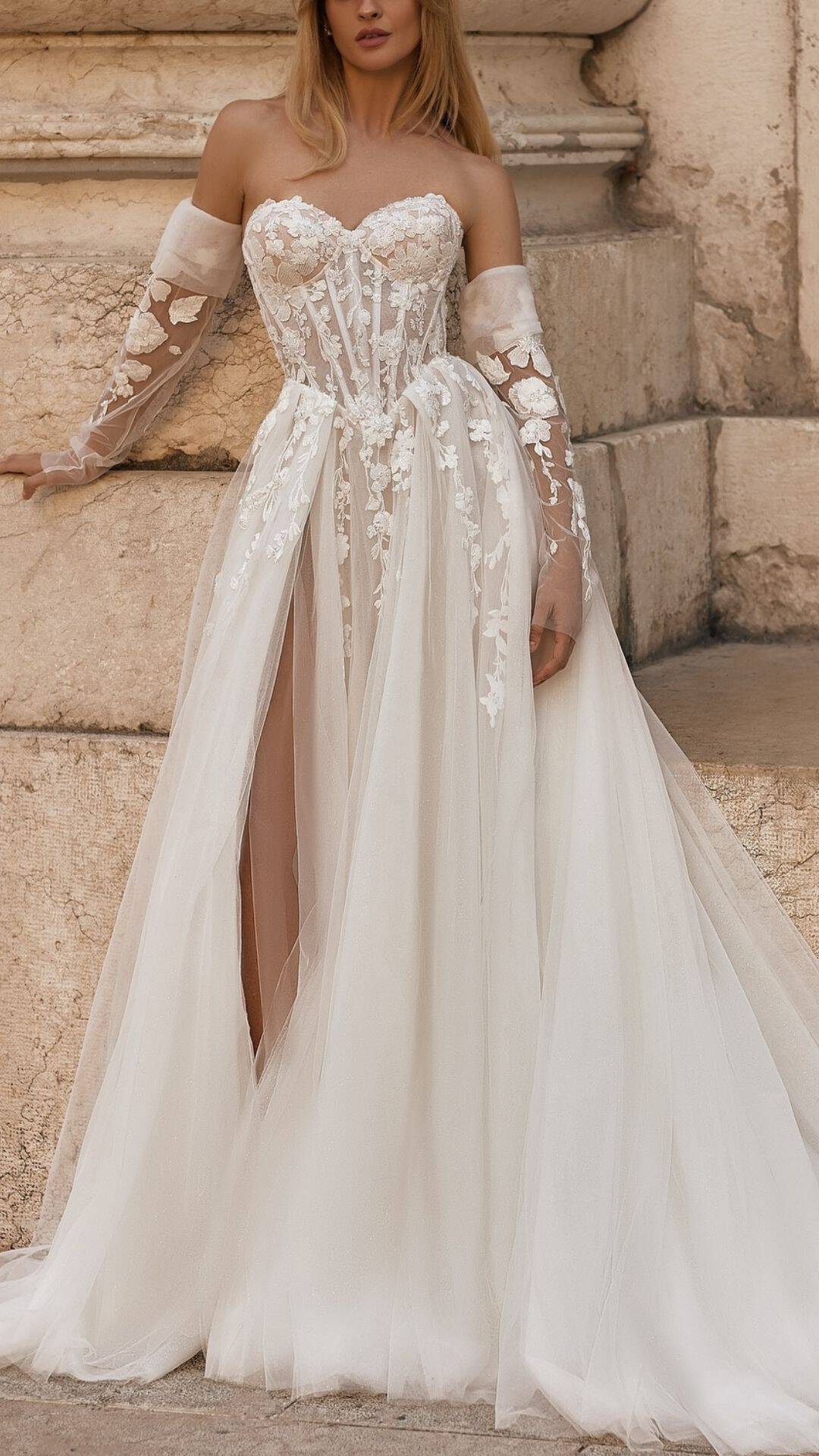 58 Stunning Basque Waist Wedding Dress Ideas: Corset Bodice Designs for ...
