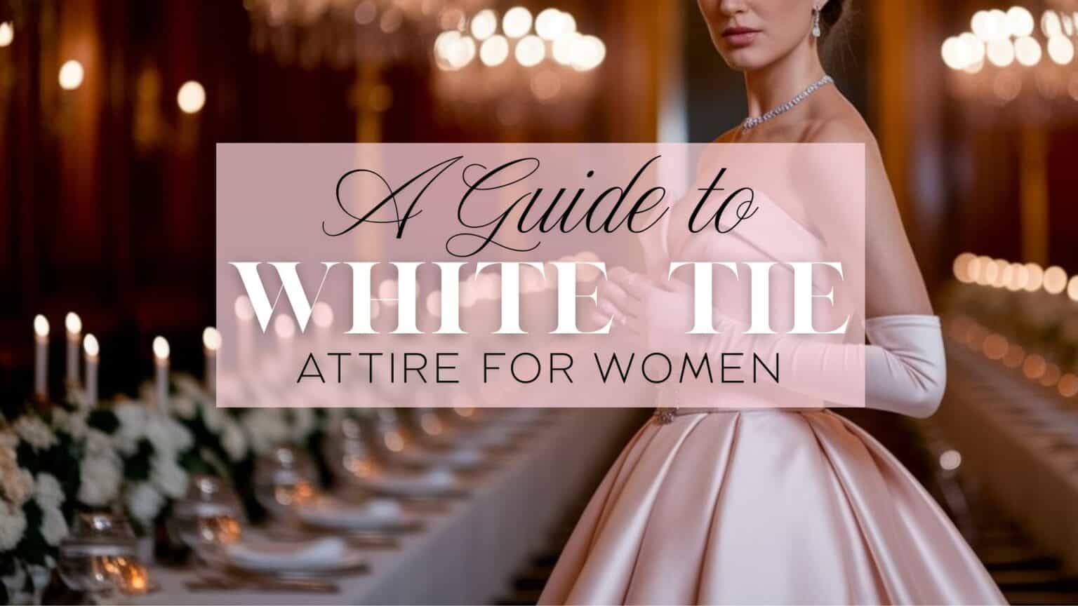 White Tie Dress Code Guide: Women's White Tie Attire & Formal Evening ...